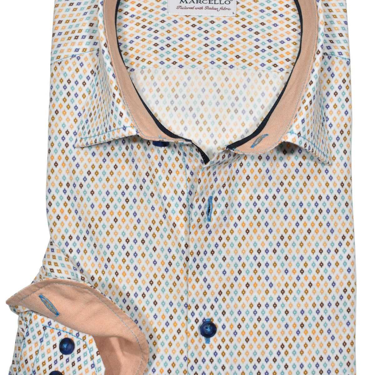 W783-780 Mmm 8 Way Stretch Multi Diamonds – Marcello Sport