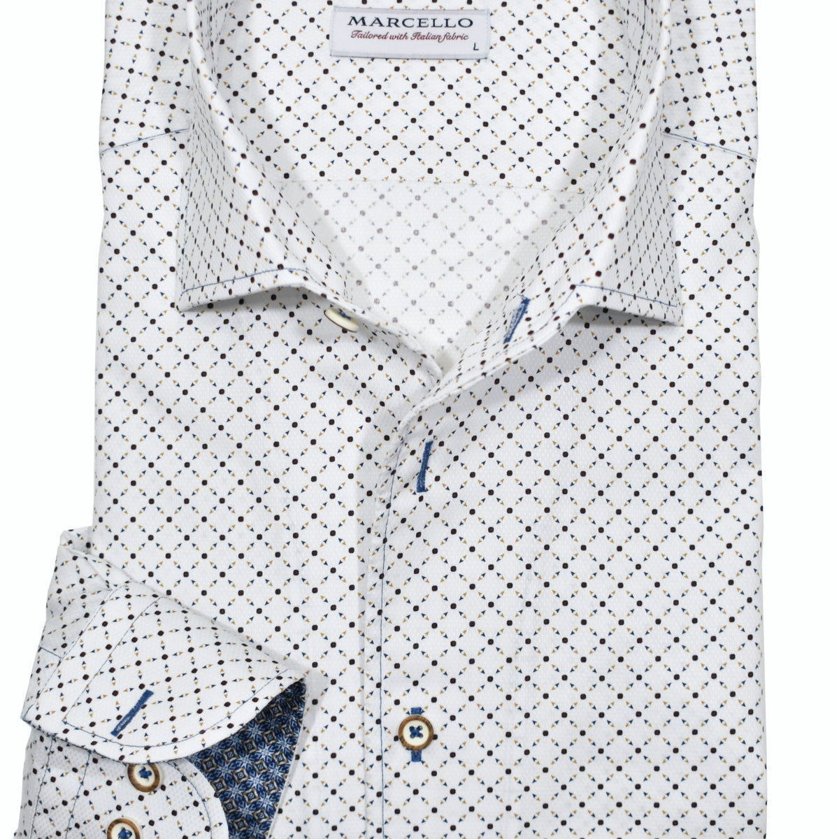 W895TR Roll Collar Diamond TRIM FIT – Marcello Sport