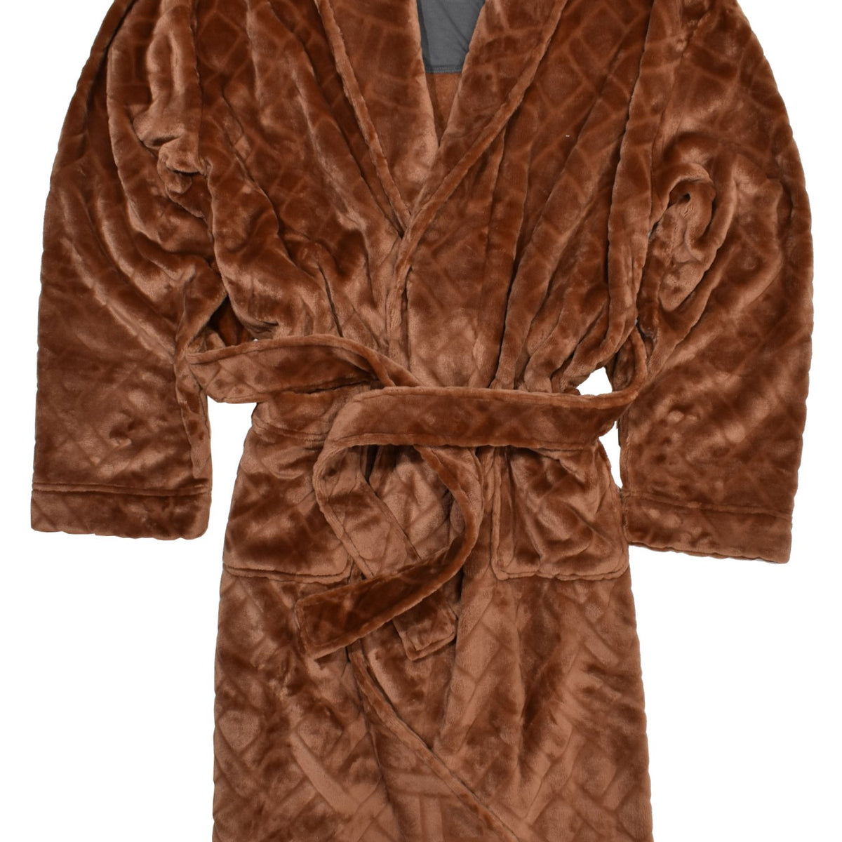 ZM12612 Plush Copper Jacquard Robe – Marcello Sport